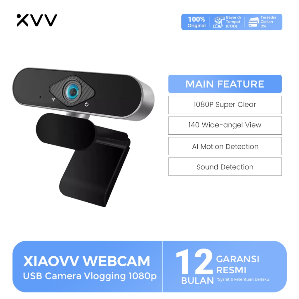 Jual XVV - Xiaovv USB Camera Webcam Vlogging 1080p | Shopee Indonesia