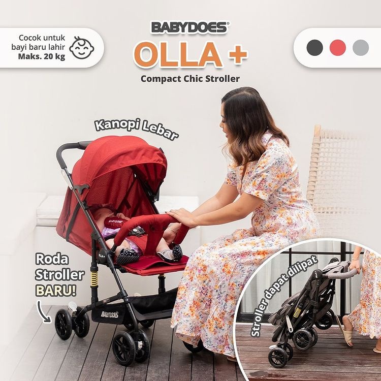 Jual Stroller Babydoes Olla+ Plus / Stroller Babydoes Olla Kereta ...