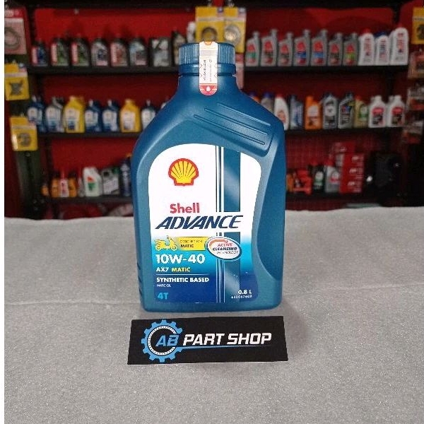 Jual OLI SHELL ADVANCE MATIC 10W-40 AX7 0.8 LITER ORIGINAL | Shopee ...