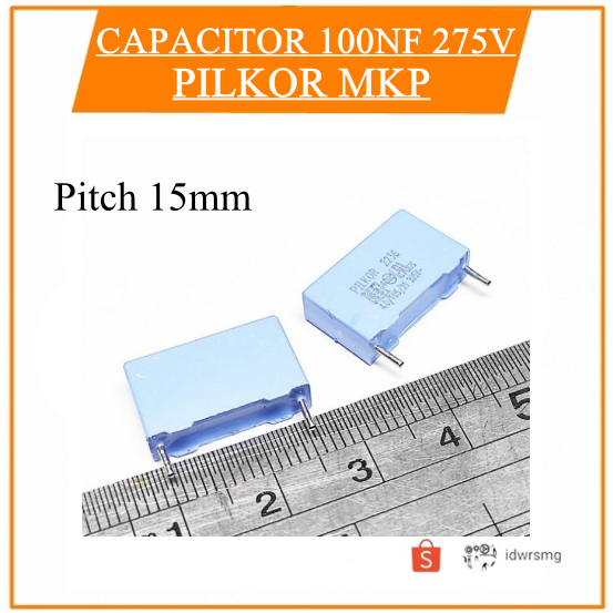 Jual CAPACITOR 100NF 275V PILKOR - capacitor 104 275 volt kapasitor 104 | Shopee Indonesia