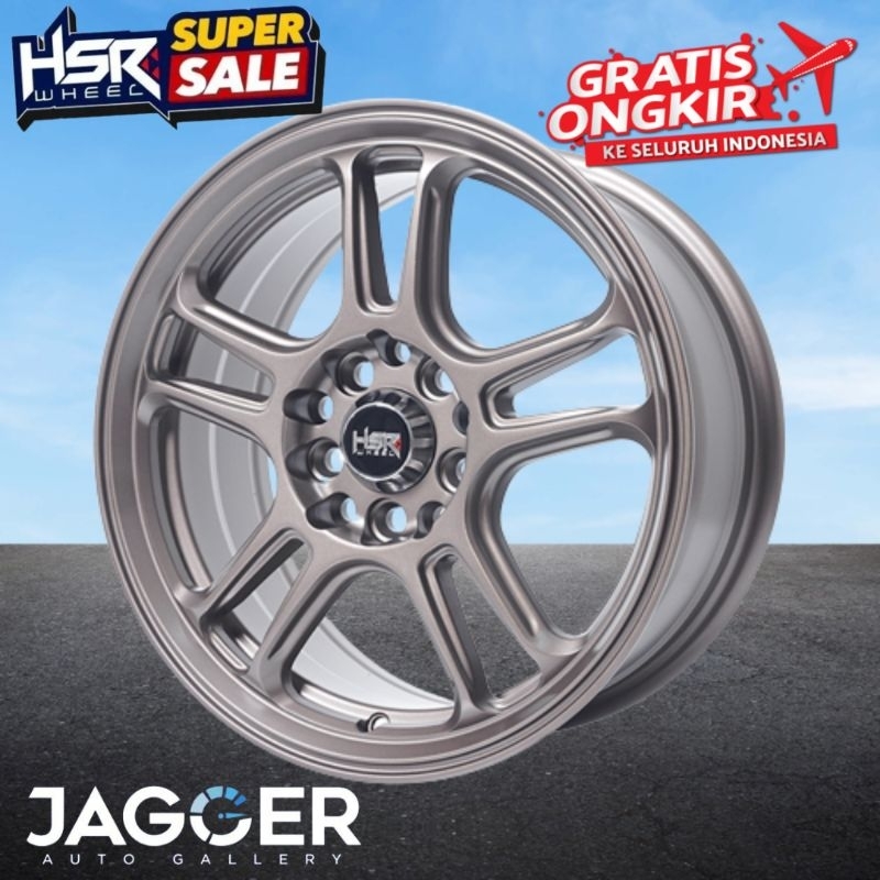 Jual Velg mobil promo hsr nx spo ring 15 pcd h5x100 h5x114,3 black bronze | Shopee Indonesia