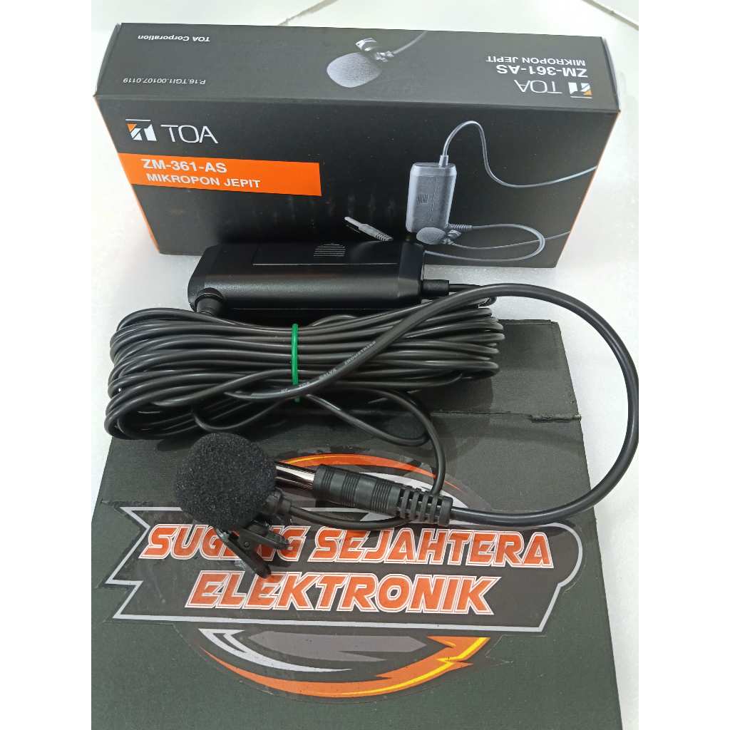 Jual Mic toa jepit / mic buat Imam masjid kondesor panjang kabel 7M ...