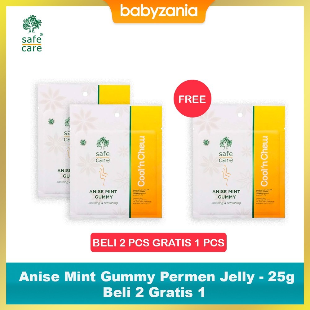 Jual Safe Care Anise Mint Gummy Permen Jelly - 25gr | Shopee Indonesia