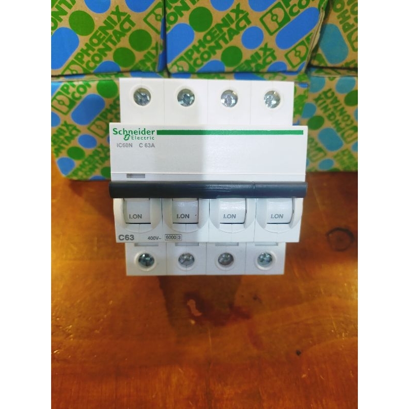 Jual schneider acti mcb ic60n 4p 2a/4a/6a/10a/16a/20a/25a/32a/40a/50a/63a | Shopee Indonesia