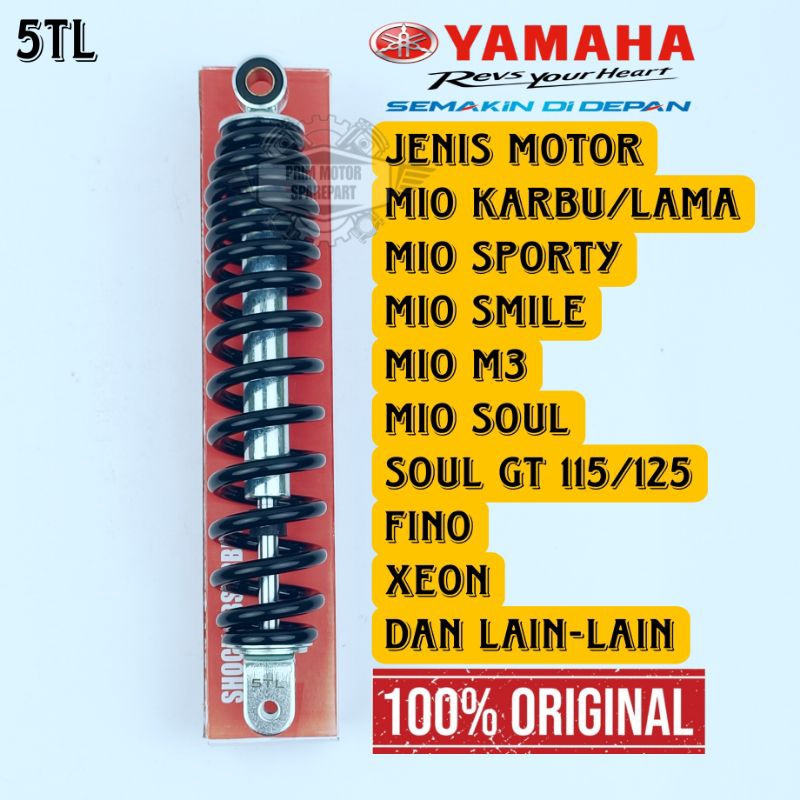 Jual SHOCKBREAKER ORIGINAL 5TL SHOCK BELAKANG FINO 125/ XEON/ MIO GEAR/ MIO SPORTY/MIO LAMA/ MIO ...
