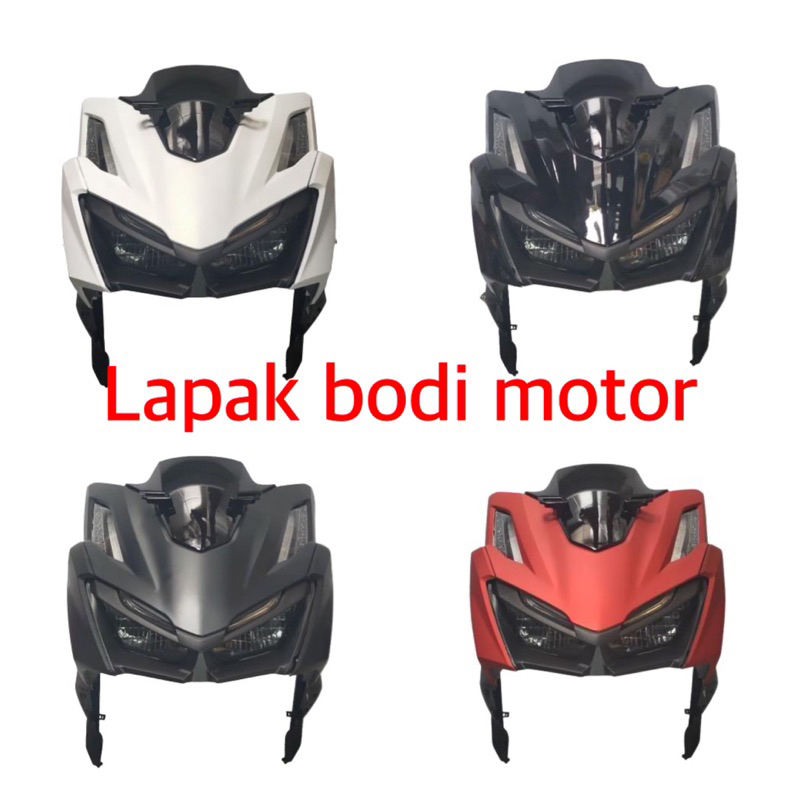 Jual fullset full body bodi depan tameng reflektor lampu depan vario ...