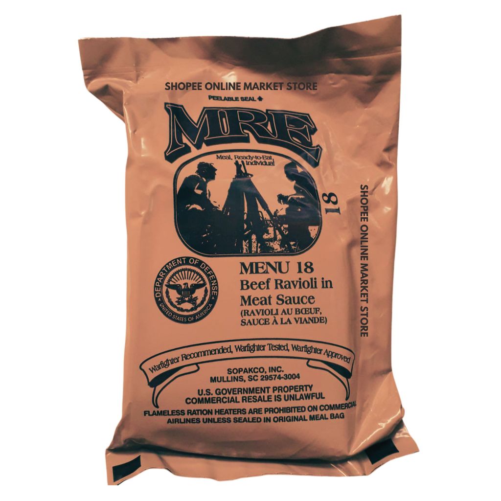 Jual MRE ransum tentara amerika menu 18 | Shopee Indonesia