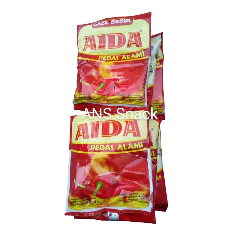 Jual AIDA CABE BUBUK / AIDA CABAI GILING / berat @25gr 1 RENCENG ISI 10 ...