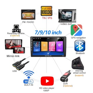 Jual Monqiqi 4G+32G IPS Screen Head Unit Android 7/9/10 Inch Free Kamera Car Android 13 Layar ...