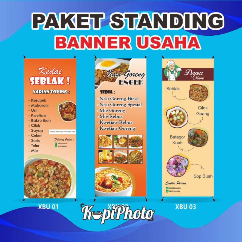 Jual Cetak paket spanduk x banner dan y banner + tiang PAKET USAHA ...