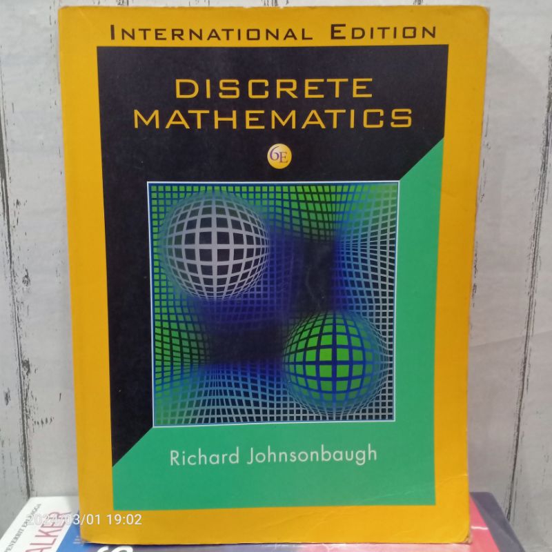 Jual ORIGINAL BUKU IMPORT DISCRETE MATHEMATICS 6E Edisi 6 Karangan By Richard Johnsonbaugh BEST ...