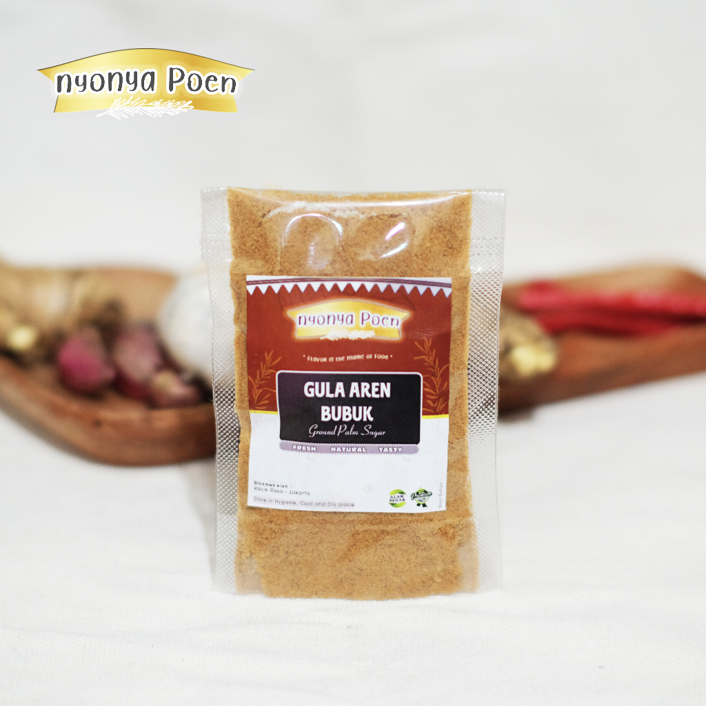 Jual NYONYA POEN | GULA AREN BUBUK MURNI BROWN SUGAR POWDER BUMBU MASAK ...