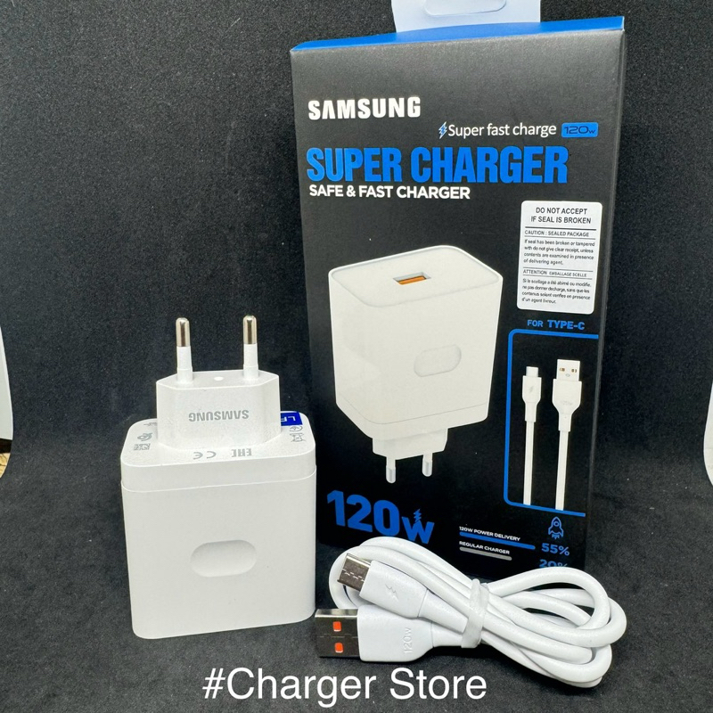 Jual Charger Samsung 120W Super Fast Charge Micro USB - Type C SUPER ...