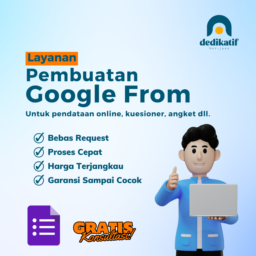 Jual Jasa Pembuatan Google Form, Kuesioner, Angket, Pendataan Online ...