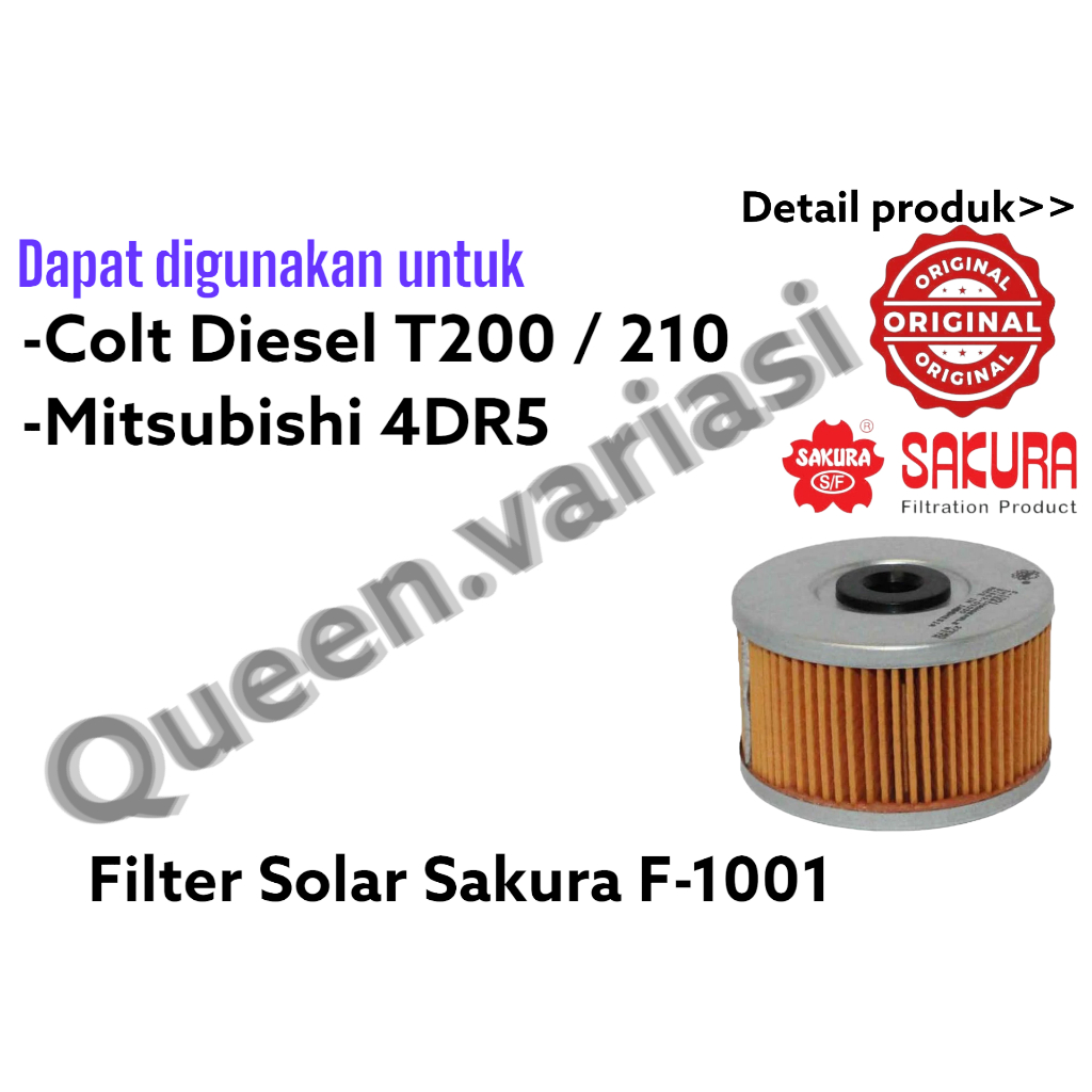 Jual FILTER SOLAR TRUCK COLT DIESEL T200 / 210 / MITSUBISHI 4DR5 / JEEP ...