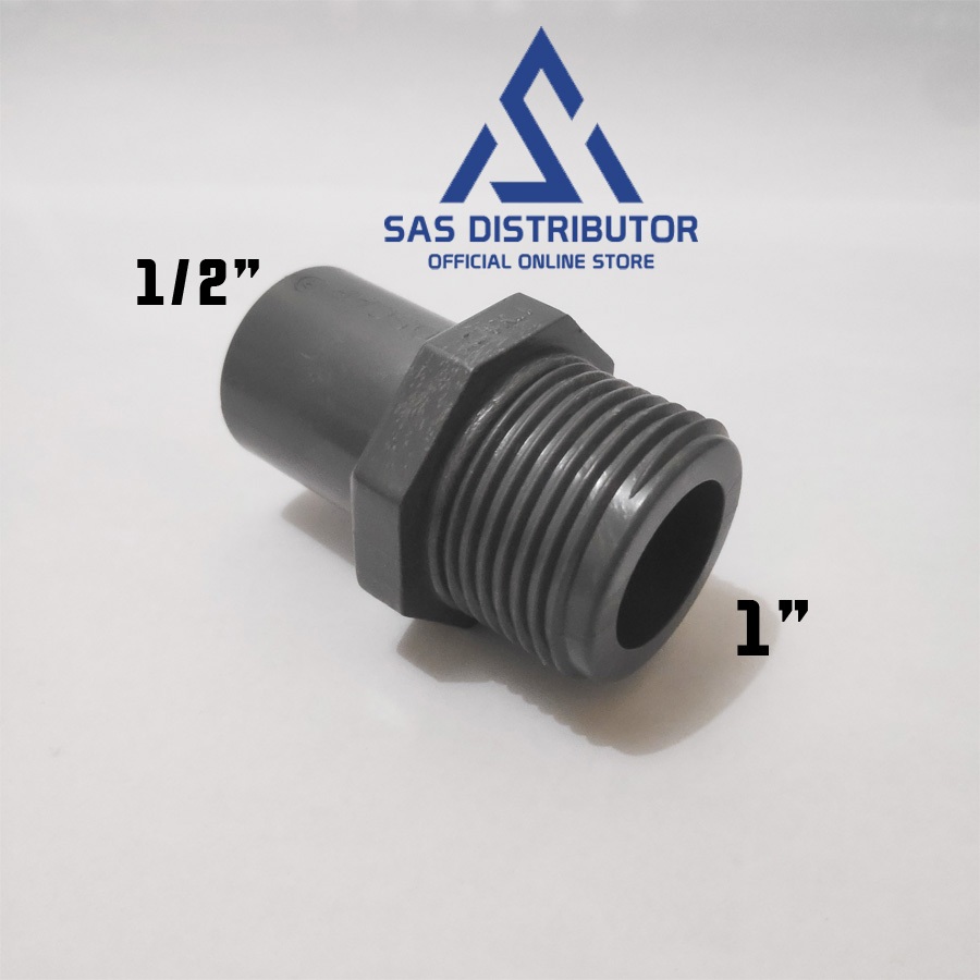 Jual Sok Drat Luar 1 x 1/2" inch AW Voscar / SDL 1 x 1/2" inch PVC ...