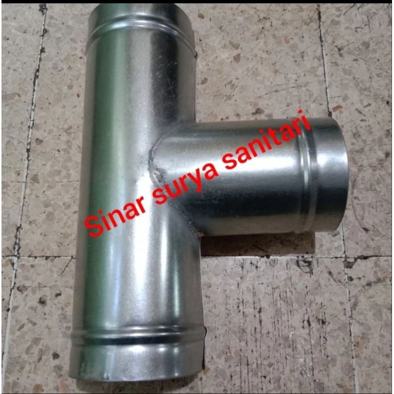 Jual Sambungan T pipa ducting 10 inc / Tee ducting 10" / T flexible ...