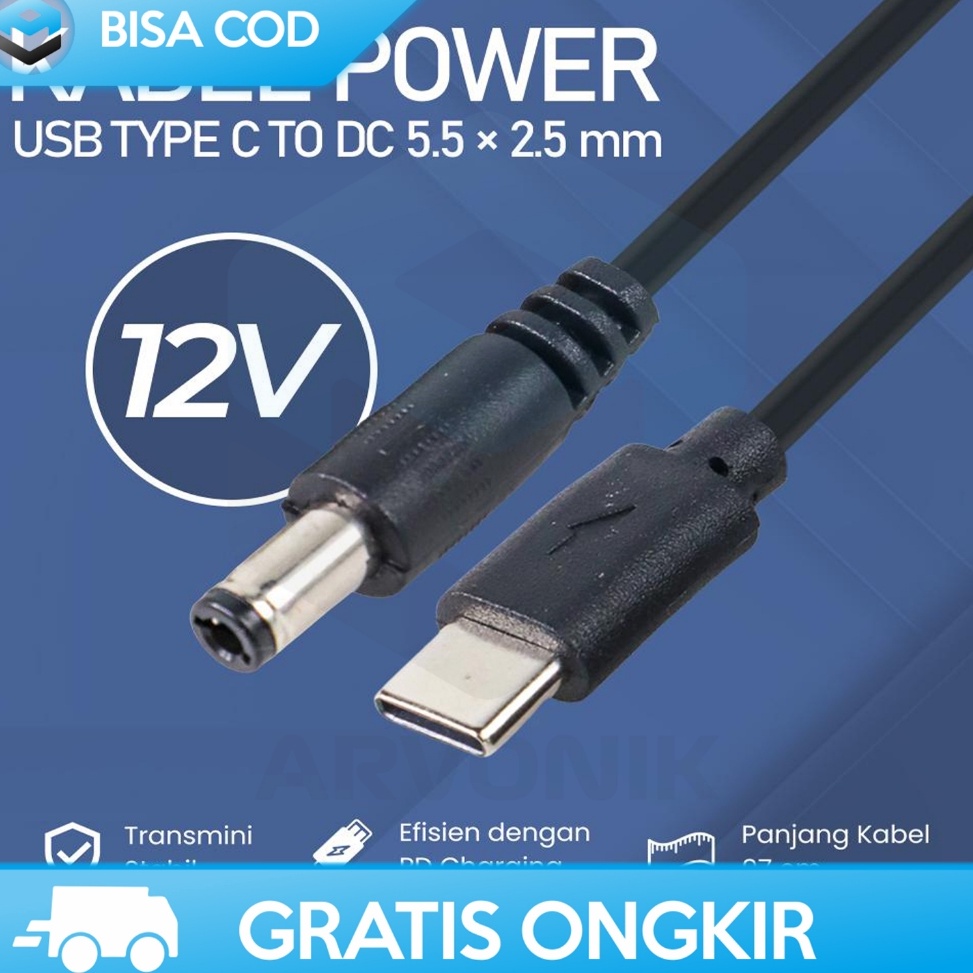 Jual Harga Termurah Rrc ADAPTER POWER USB TYPE C TO DC 55X25mm PD ...