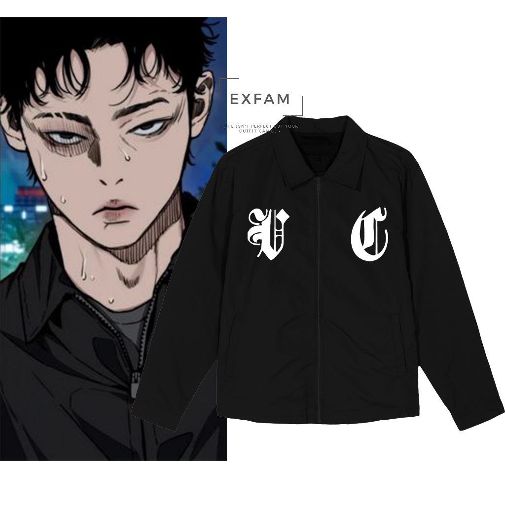 Jual Jaket Coach Resleeting Sabbath Crew Hyuk Kwon Grim Reaper Outfits ...