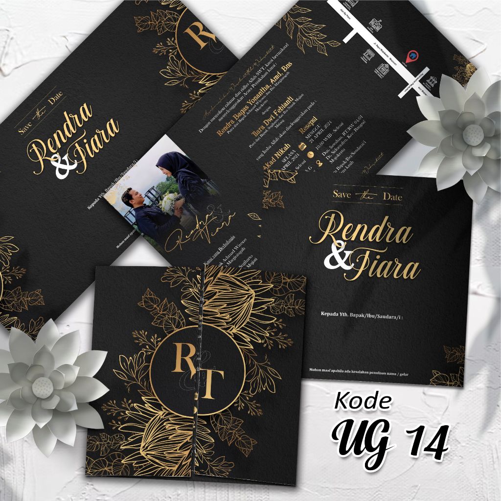 Jual Undangan Pernikahan Glosy, Full Colour Mengkilap, Undangan Premium ...