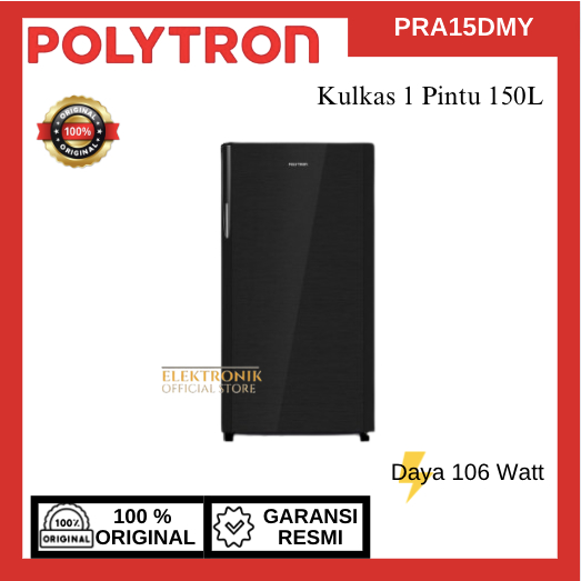 Jual POLYTRON Kulkas 1 Pintu Belleza 160 liter PRA 15DMY/PRA-15DMY ...