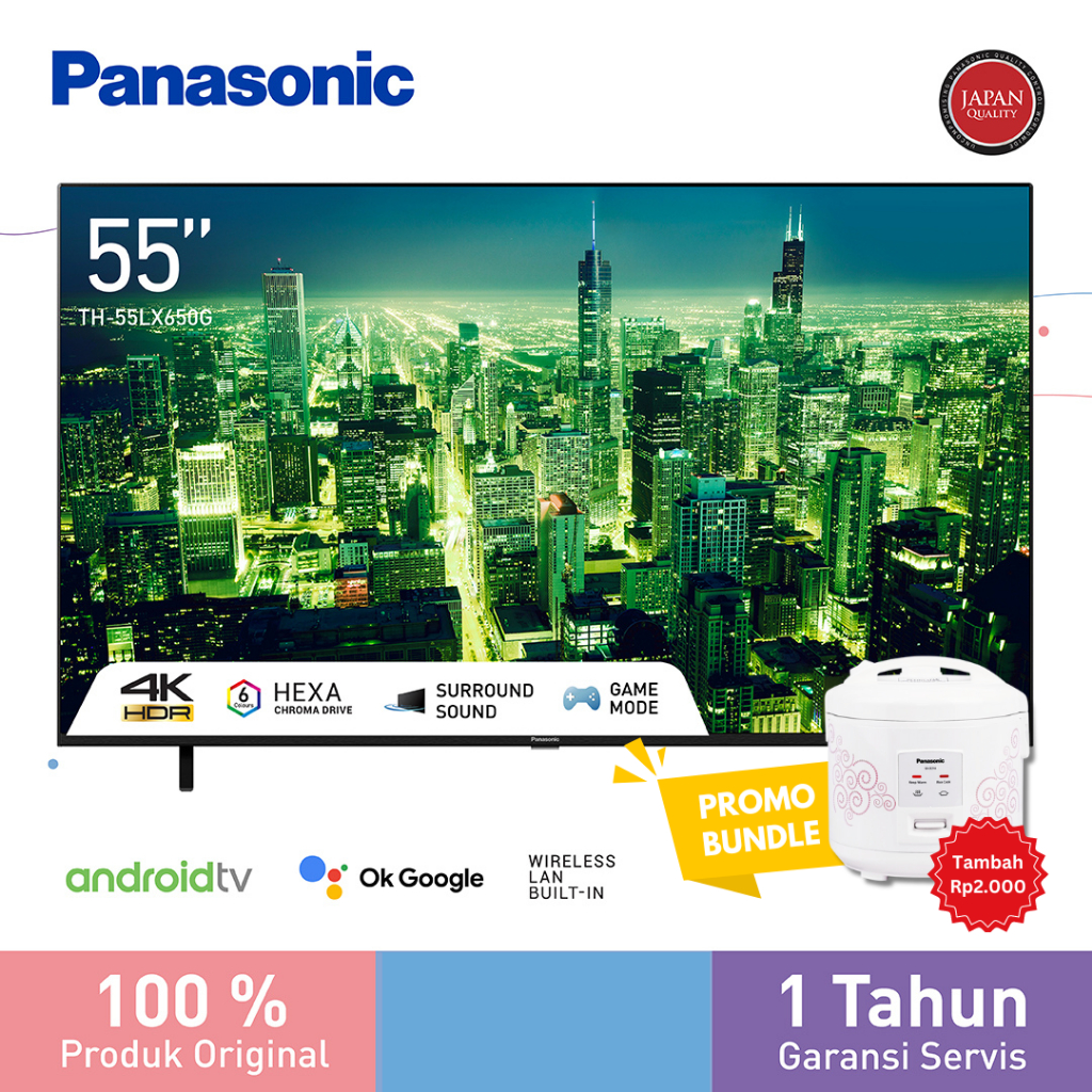 Jual Panasonic TH-55LX650G LED 4K TV [55 Inch] | Shopee Indonesia