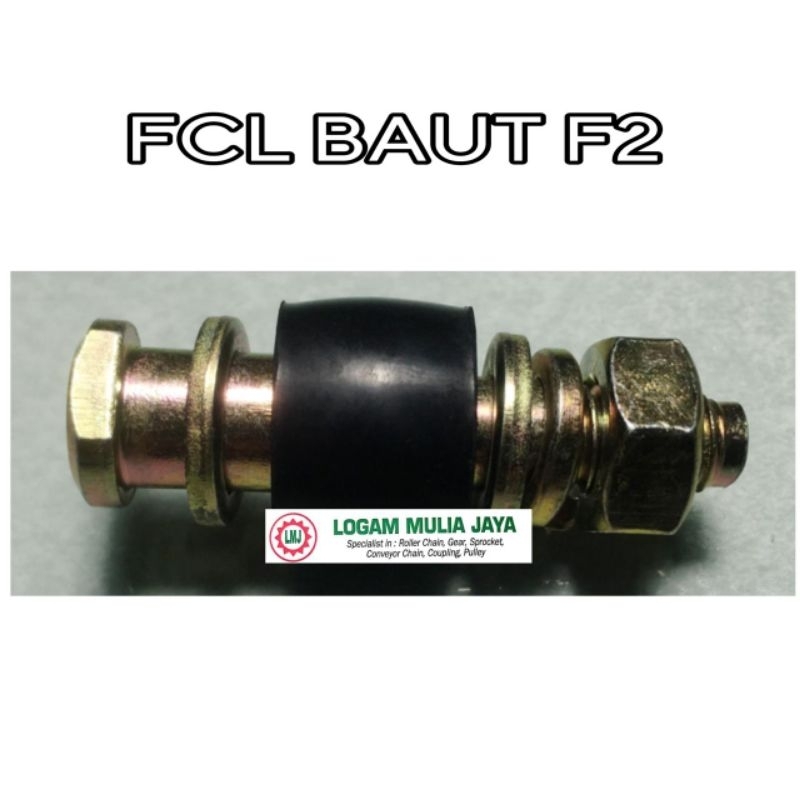 Jual BAUT F2 KOMPLIT MUR RUBBER BOLT F2 BAUT KOPLING FCL F2 BAUT FCL COUPLING F2 F-2 | Shopee ...