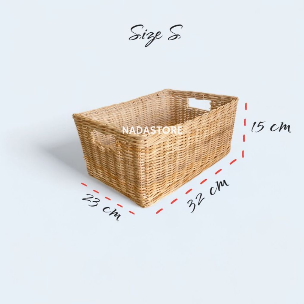 Jual Keranjang Penyimpanan / Storage Box Rotan / Tempat Penyimpanan ...
