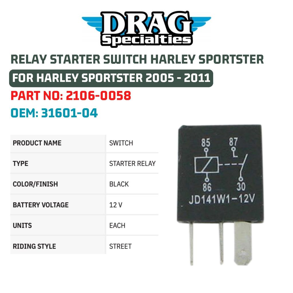 Jual RELAY STARTER SWITCH HARLEY SPORTSTER FOR HARLEY SPORTSTER 2005 ...