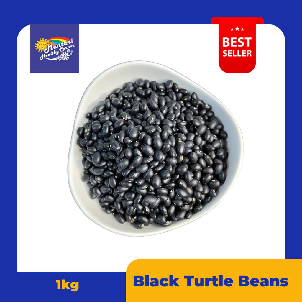 Jual Black Turtle Beans 1kg / Black Bean 1kg / Kacang Hitam 1kg ...