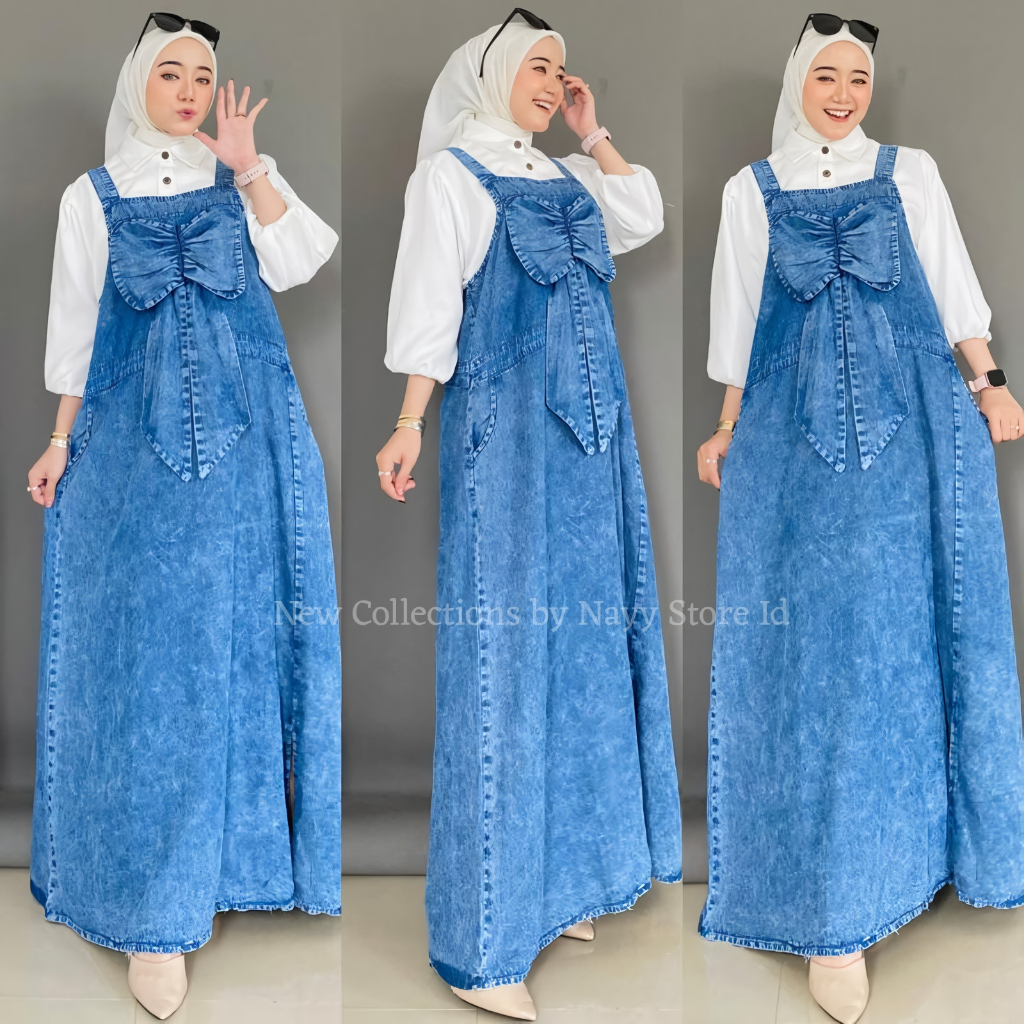 Jual Baju Kodok Overall Overal Dress Jeans Wanita Premium Terbaru 2025 ...