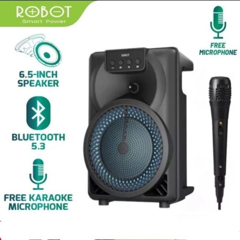 Jual Speaker Karaoke ROBOT RB350 Bluetooth With Mic | Shopee Indonesia