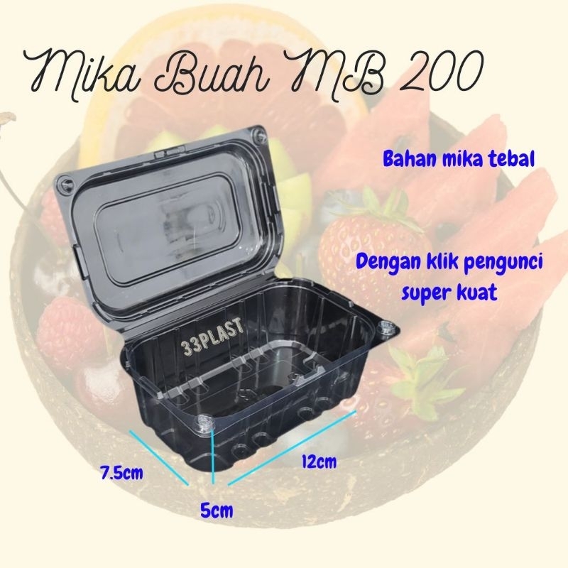 Jual Mika Buah MB 200 Mika Es Potong tomat Mika strawberry (25PCS) | Shopee Indonesia