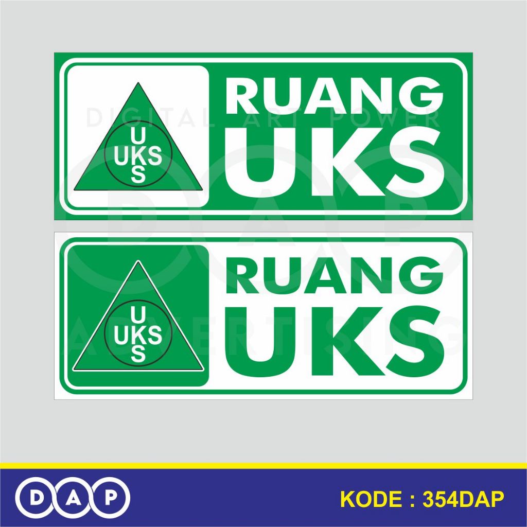 Jual 354 - STIKER LABEL RUANG UKS - 25 X 10 CM - VYNIL - TERBAIK ...