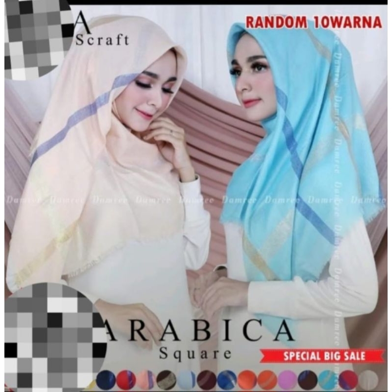 Jual Hijap segi 4 Katun Arabica | Shopee Indonesia