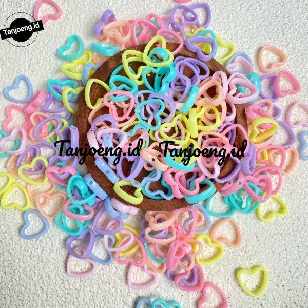 Jual 25 pcs Manik Pandora Love Pandora Konektor Manik Love Bolong ...