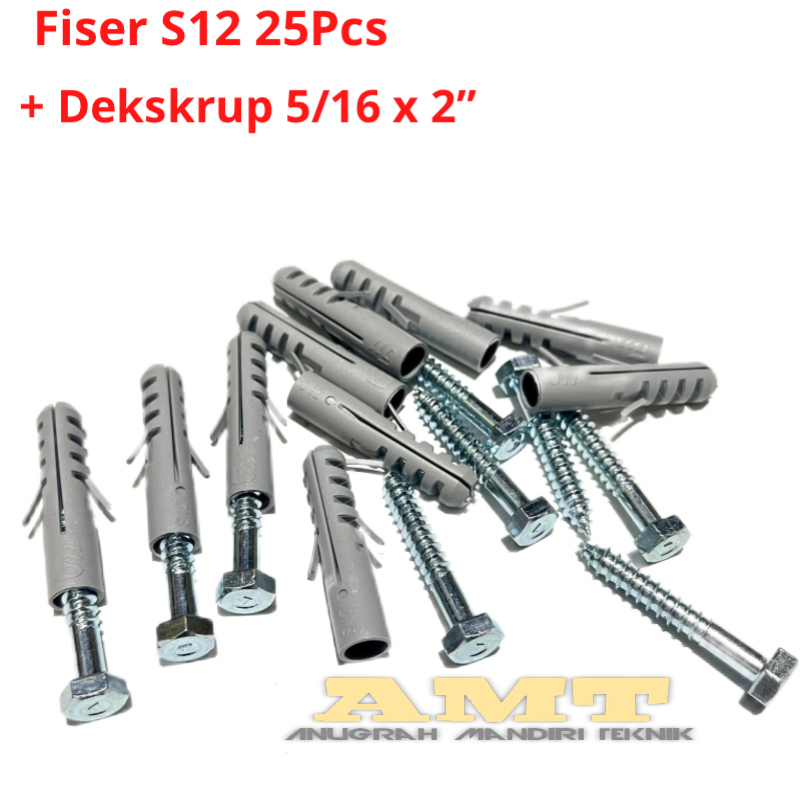 Jual S12 Paku Dinding Baut Dinding isi 25 Pcs + Sekrup Baut Ukuran 5/6x2" isi 25 Pcs | Shopee ...