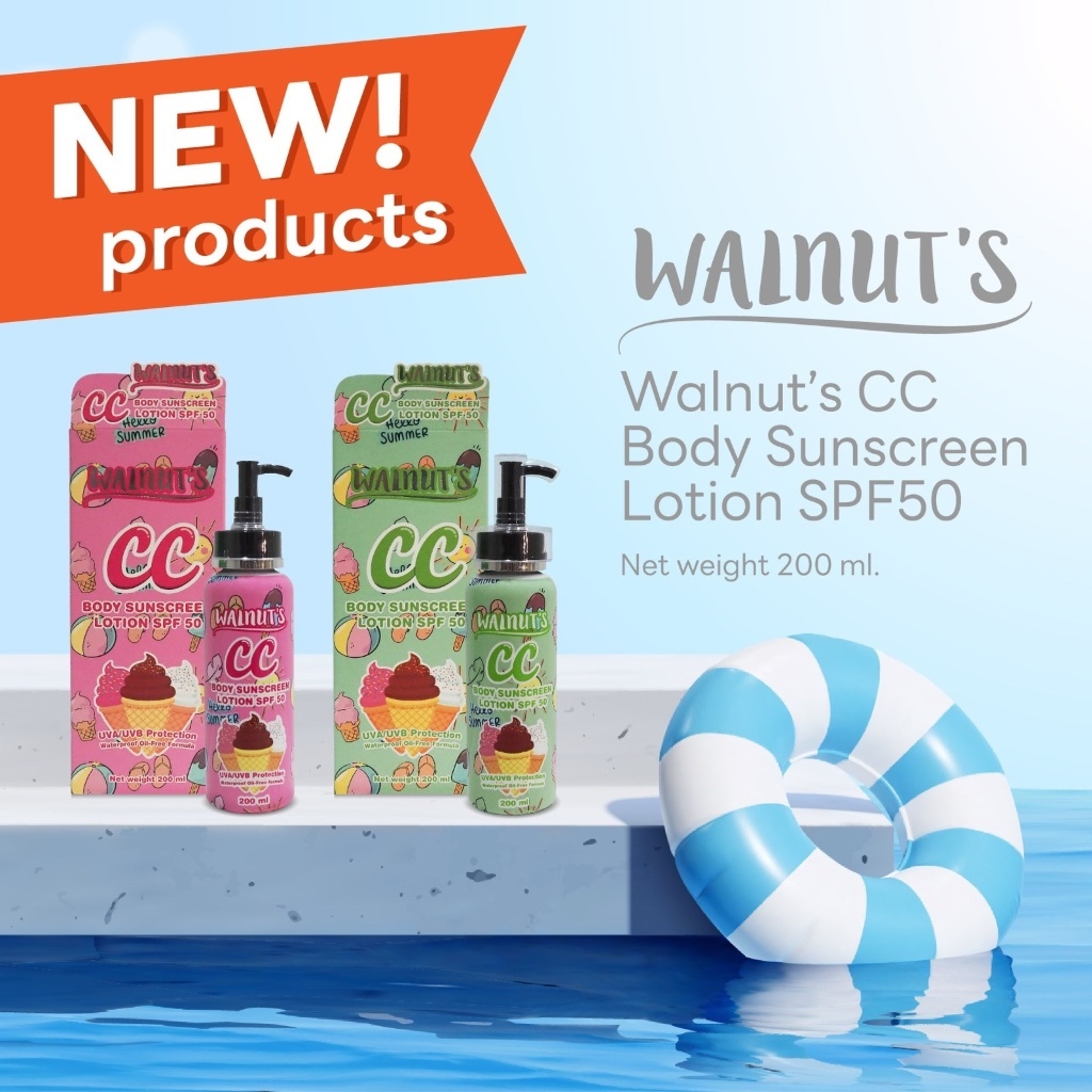Jual WALNUT'S CC BODY SUNSCREEN LOTION SPF 50 UVA UVB PROTECTION ...