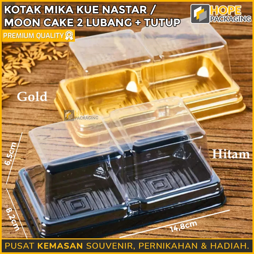 Jual [Harga / 20 Pcs] Tray Mika Mooncake + Tutup Packaging Kue Bulan ...