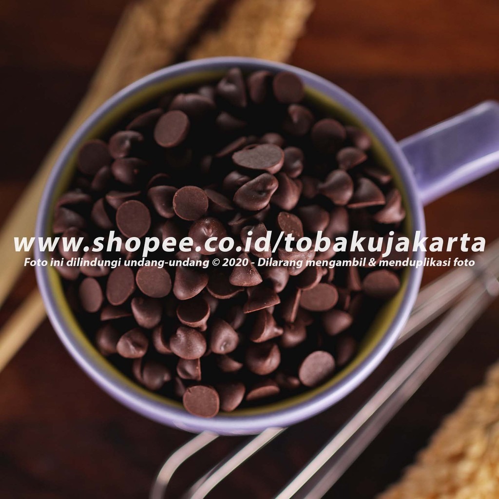 Jual Tulip Chip Dark 10kg 1 Dus Chocolate Compound Cokelat Chips Dark ...