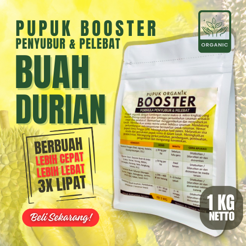Jual Pupuk Organik Booster Durian Merangsang Pembungaan Melebatkan Buah Mencegah Rontok Pelebat ...