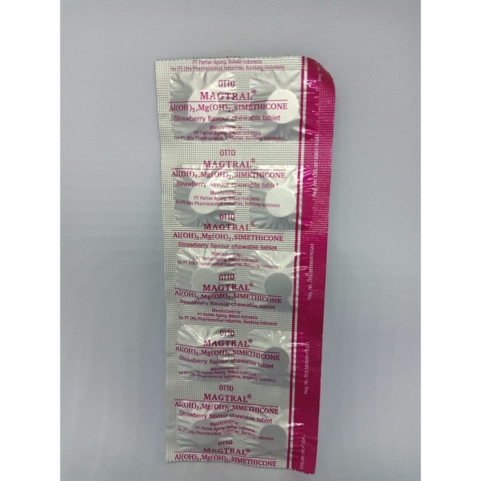 Jual Magtral Strawberry Tablet Mengaatasi Asam Lambung | Shopee Indonesia