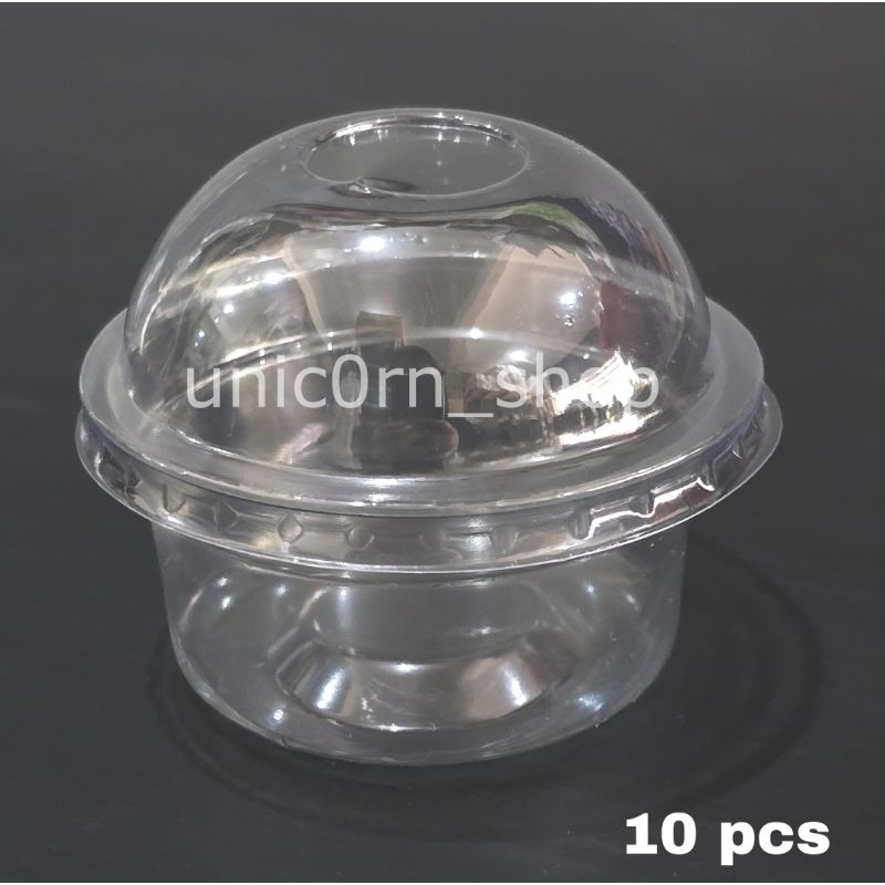 Jual Cup Ice Cream/Cup Puding Tutup Bulat Dome (10 pcs) | Shopee Indonesia