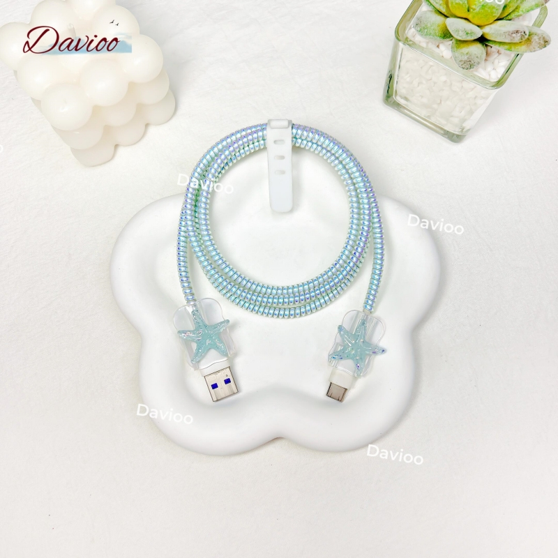 Jual 1 Set 4 item Pelindung Kabel Charger Micro USB+Type-C dan Type-C ...