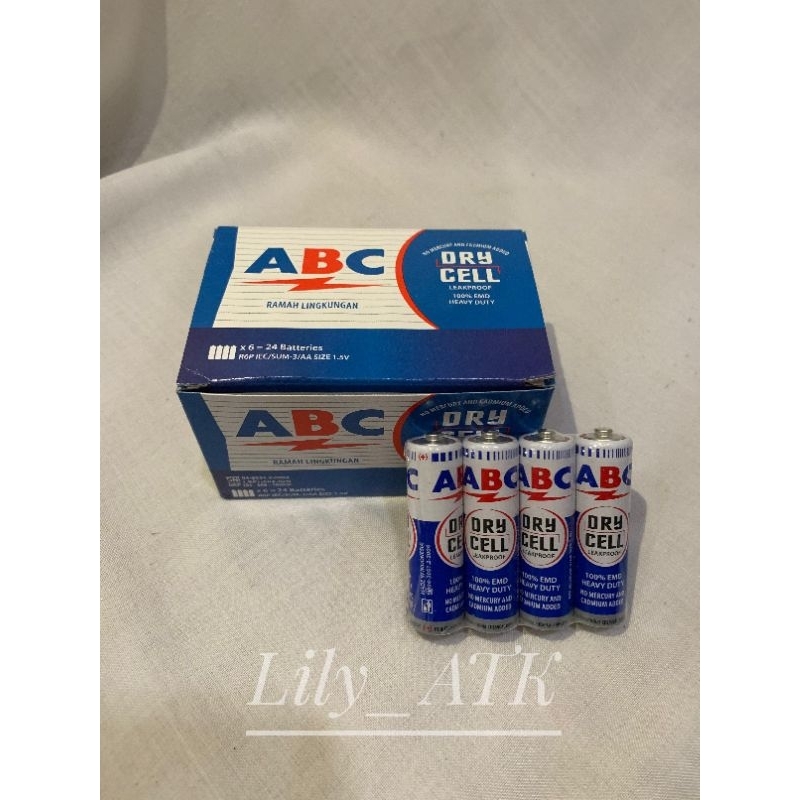 Jual Baterai Jam ABC AA Biru 1.5V isi 24 pcs | Shopee Indonesia