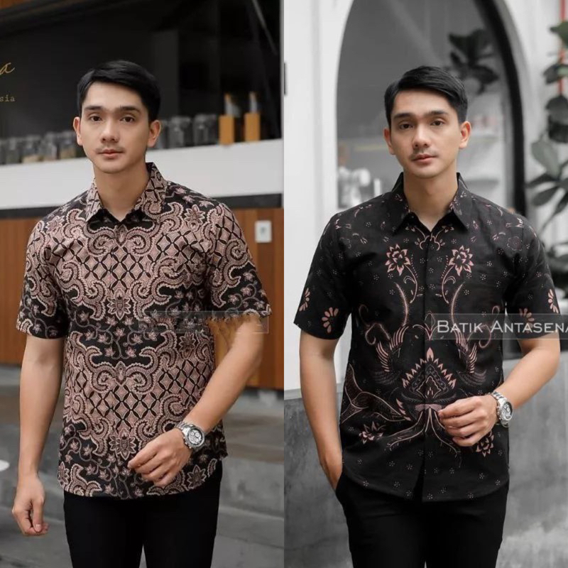 Jual BAJU BATIK PRIA ABADI BATIK KEMEJA BATIK PRIA LENGAN PENDEK ...