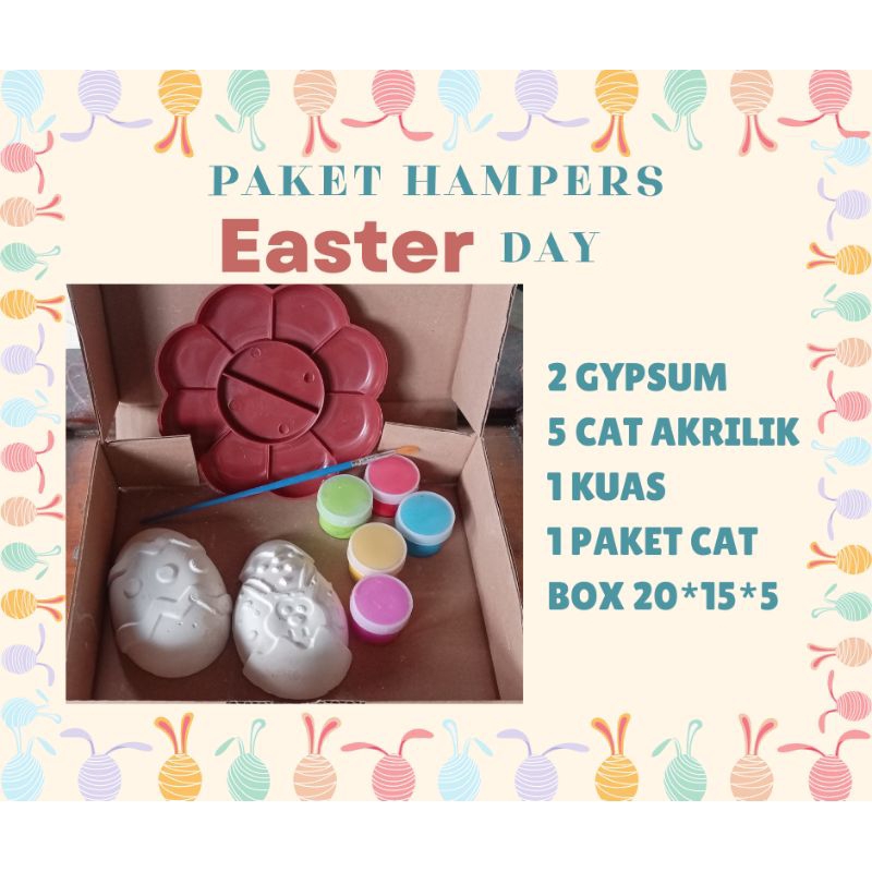 Jual Paket Hampers Paskah Hampers Easter Patung Lukis Gypsum | Shopee ...