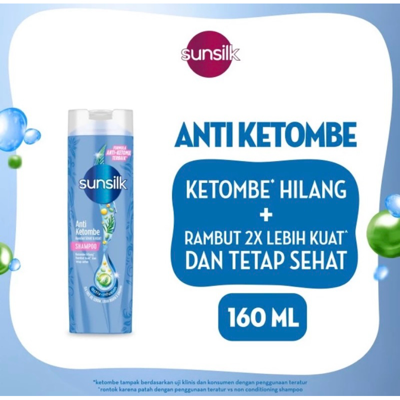Jual Sunsilk Shampoo Anti Ketombe Shampoo Anti Dandruff 160ml | Rambut ...
