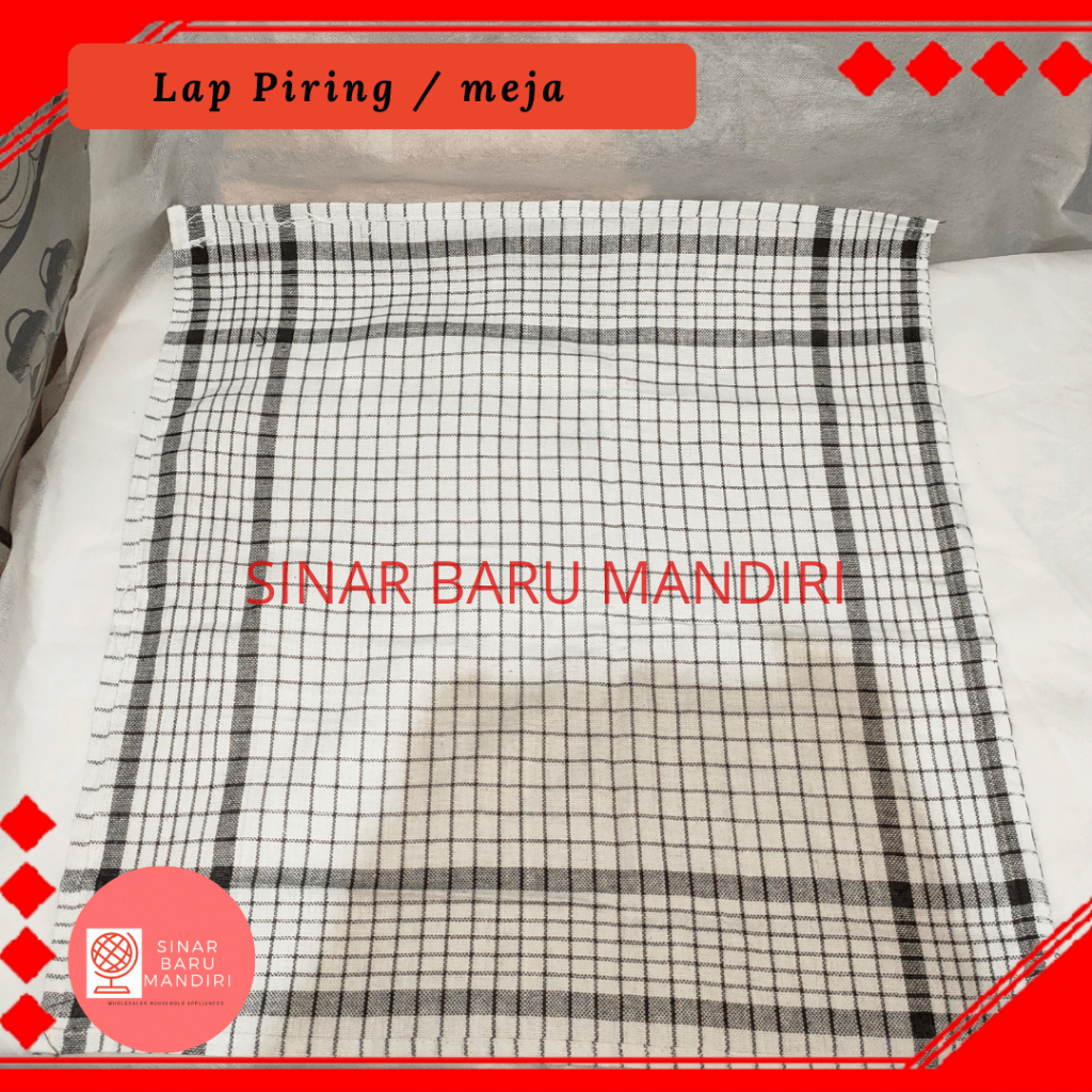 Jual Lap Piring / Lap Kotak / Lap Meja / Serbet kotak/ Satuan | Shopee ...