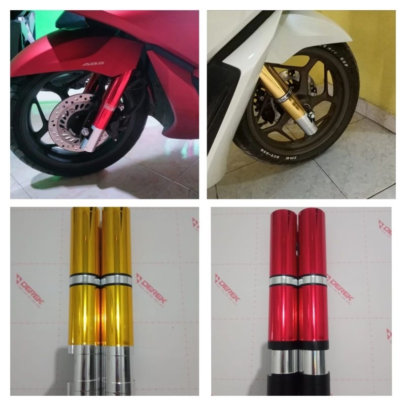 Jual cover shock depan motor Honda PCX 150/160 aksesoris shockbreaker ...
